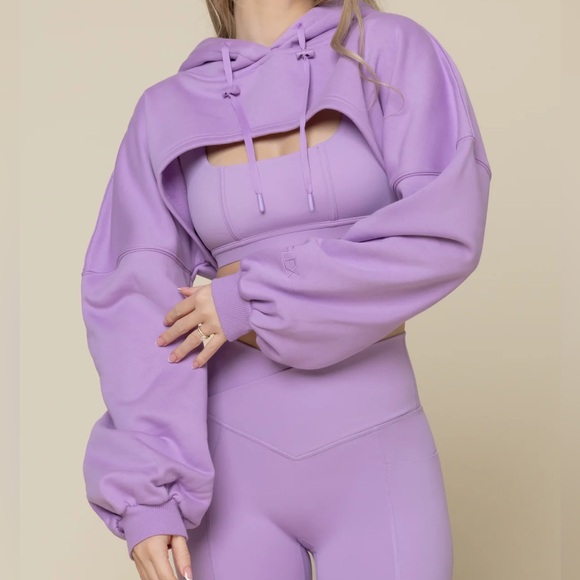 POPFLEX | Tops | Popflex Cloud Shruggie Cropped Hoodie | Poshmark